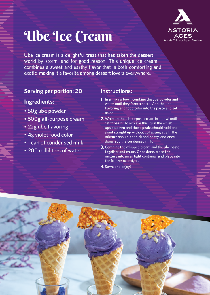 ASTORIA-ACES’ Ube Recipes - Astoria Culinary Expert Services
