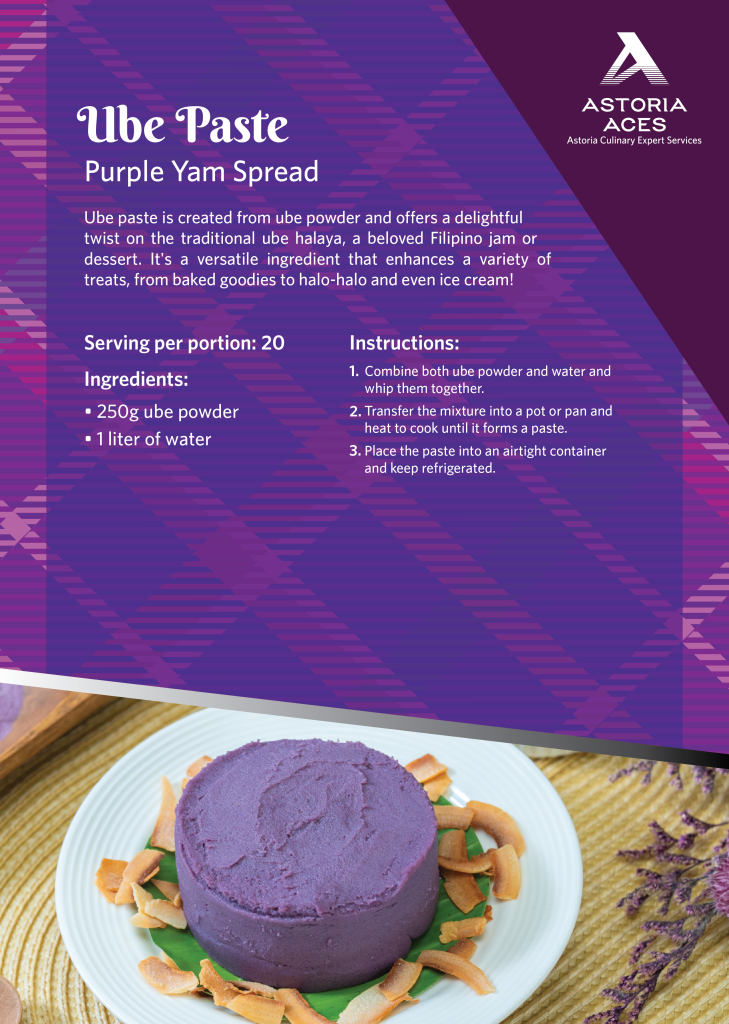 ASTORIA-ACES’ Ube Recipes - Astoria Culinary Expert Services
